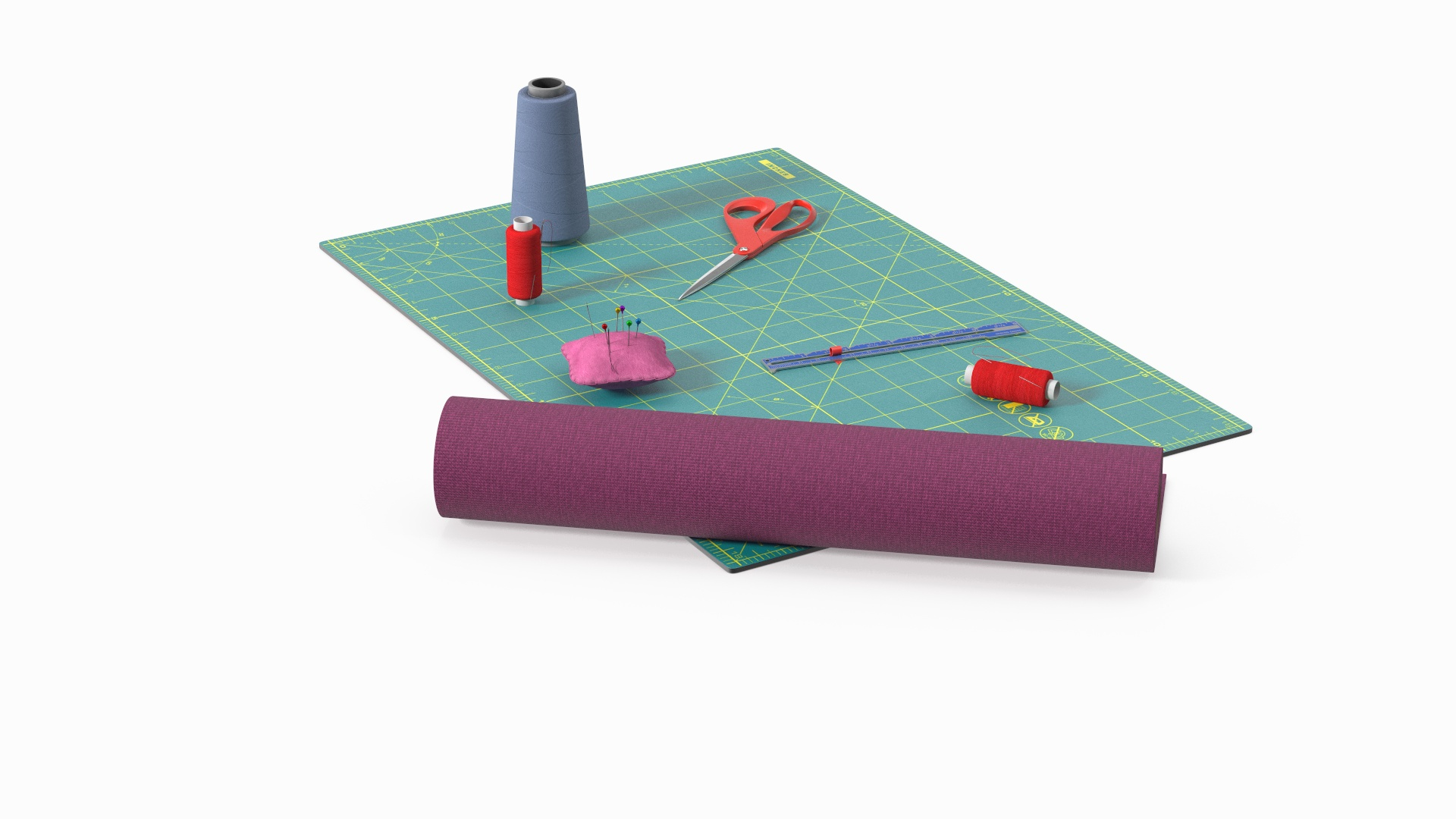 3D Tailor Workstation Set With Tools - TurboSquid 2447910