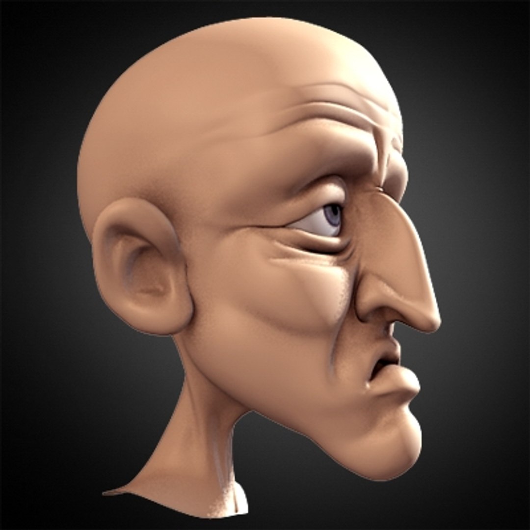 Josef Character Head 3d Model
