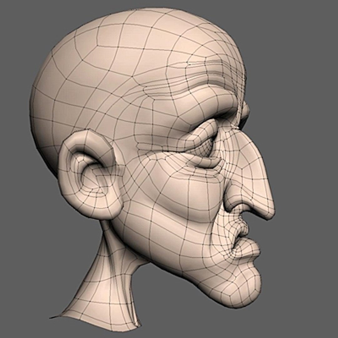 Josef Character Head 3d Model