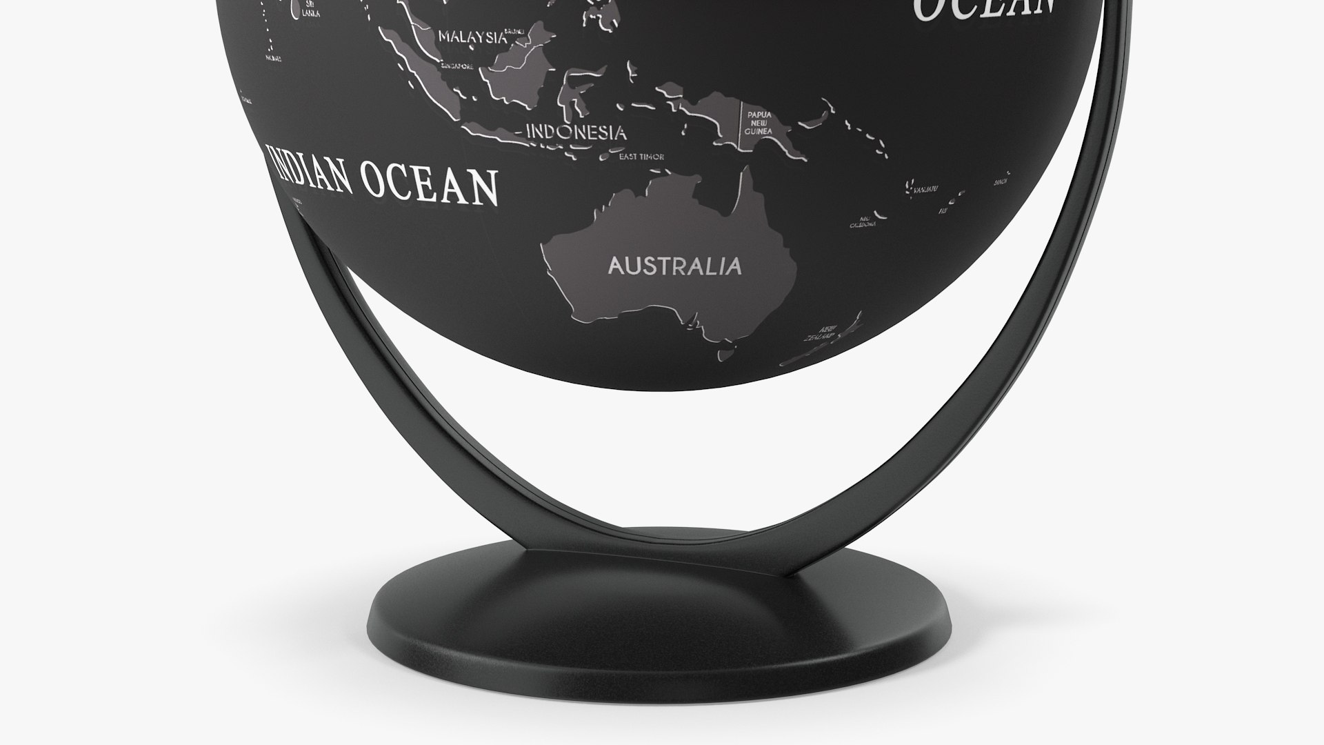 Black World Globe With Stand 3D - TurboSquid 1879500