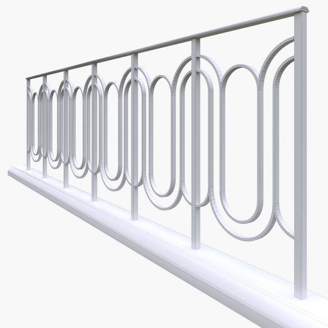 3D Architectural Railing - TurboSquid 1293843