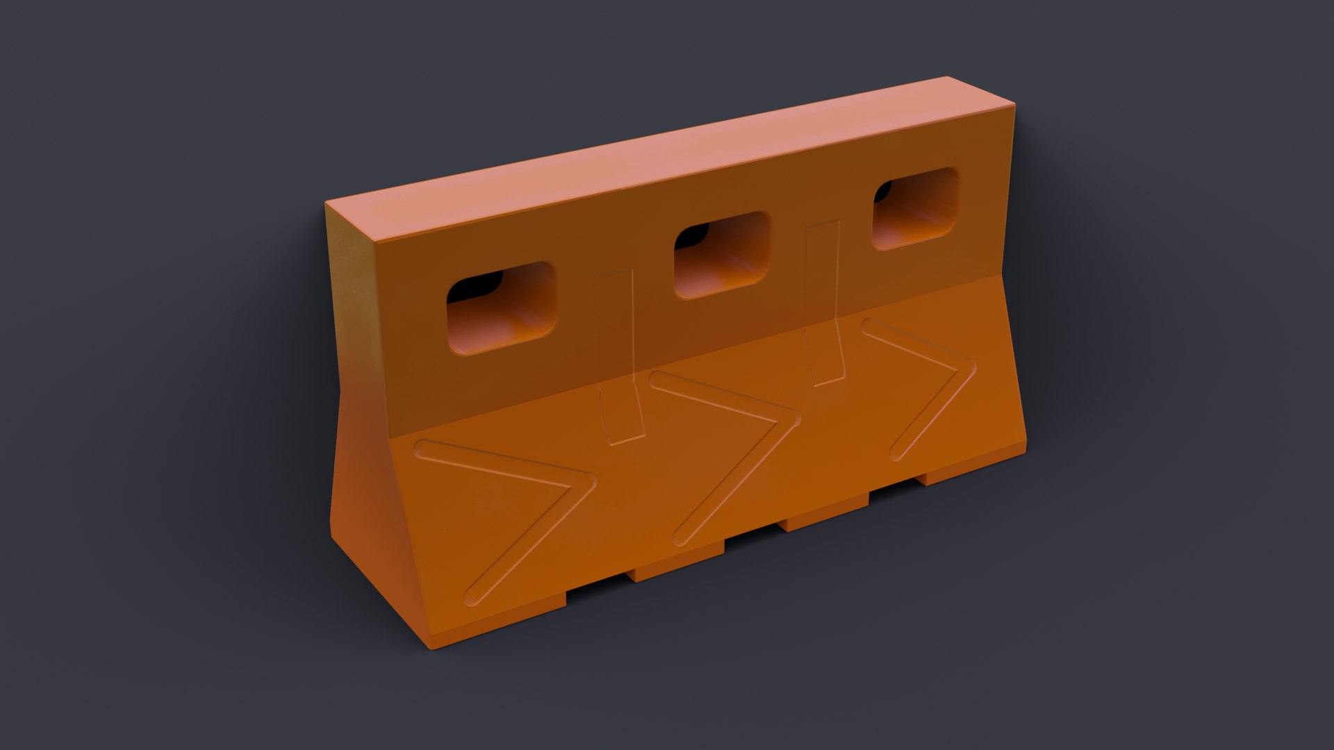 Road Roadblock Block 3D Model - TurboSquid 1614437