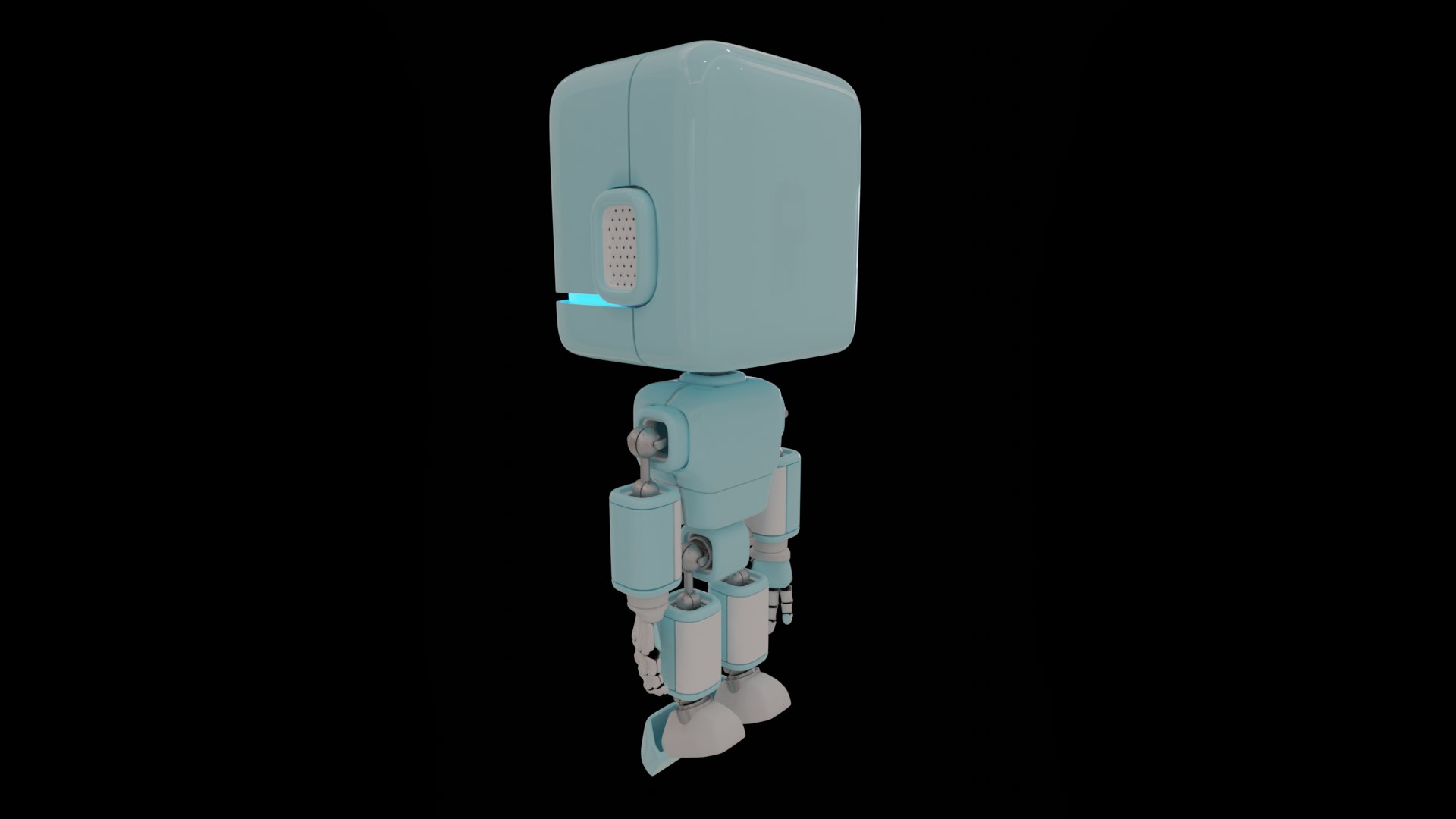 3D Model Square Robot - TurboSquid 2282434