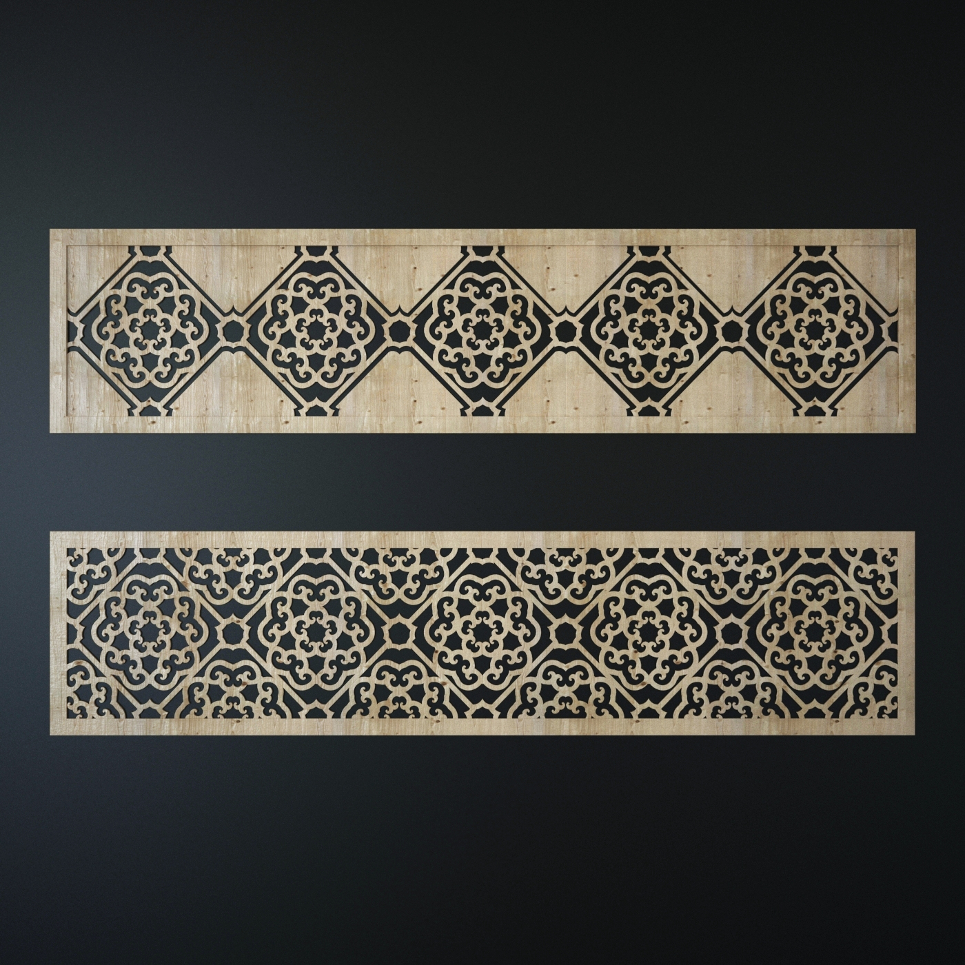 3d model decorative laser cutting pattern