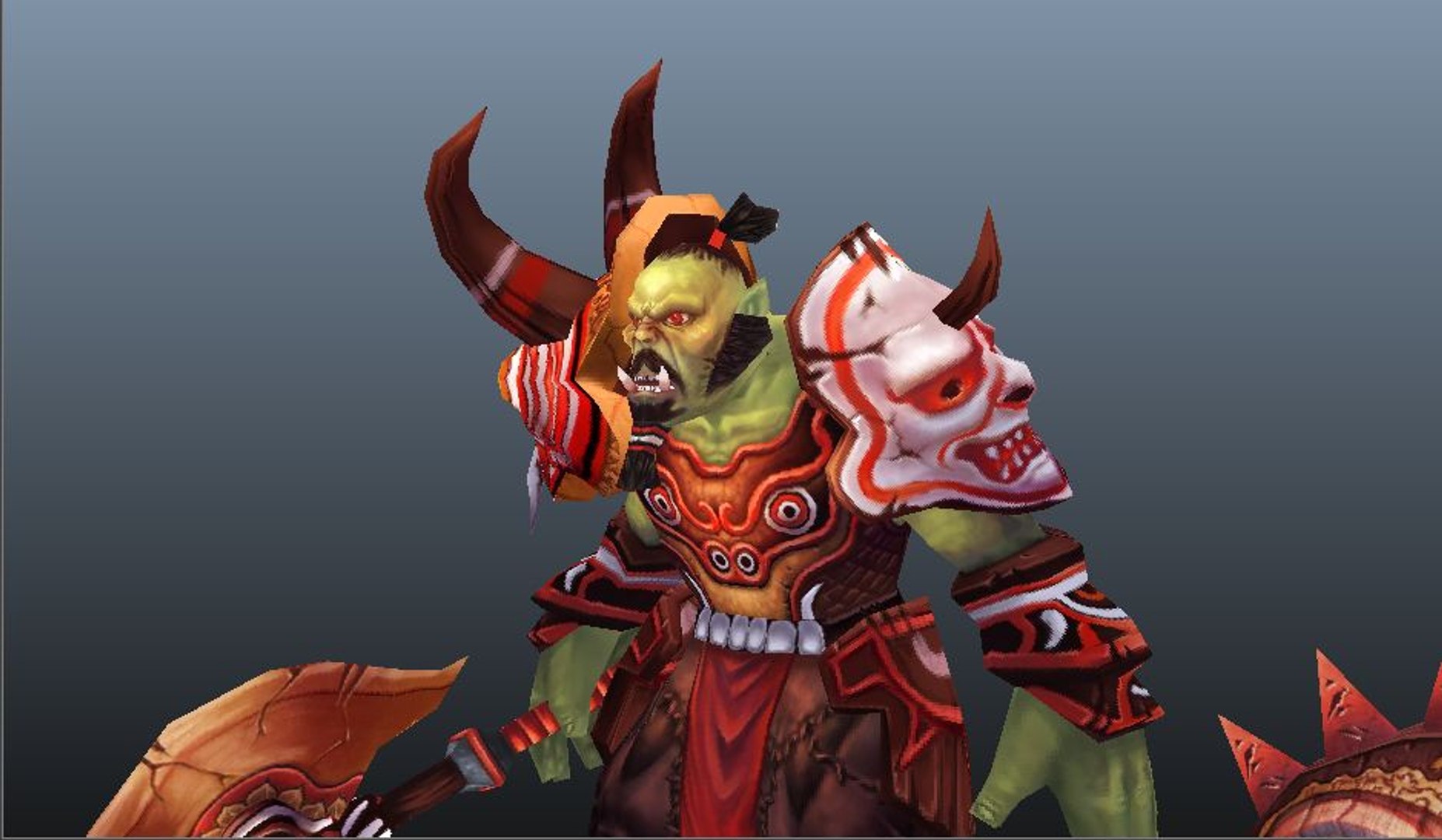 3d Orc Armor Masks Model