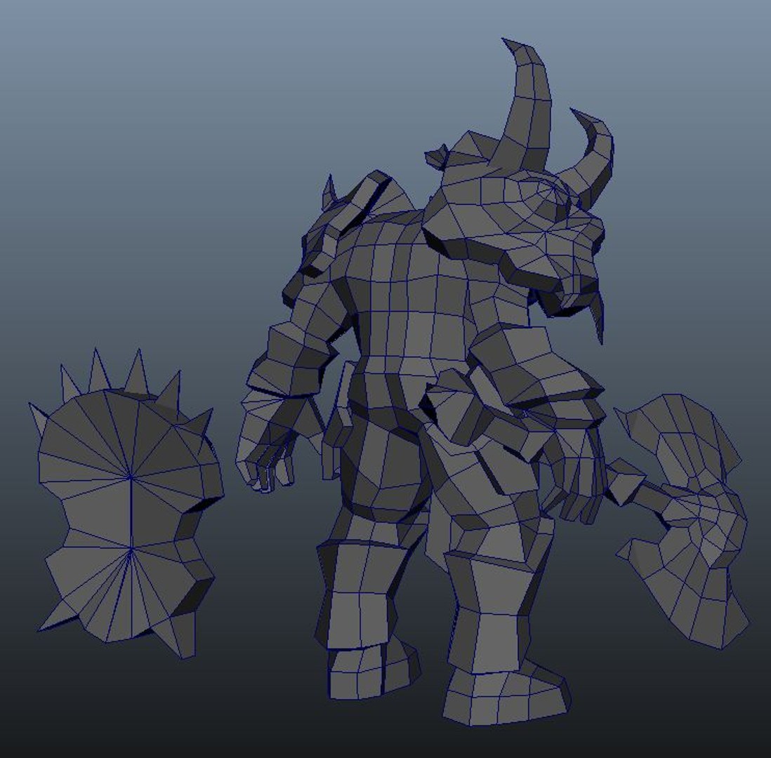 3d Orc Armor Masks Model