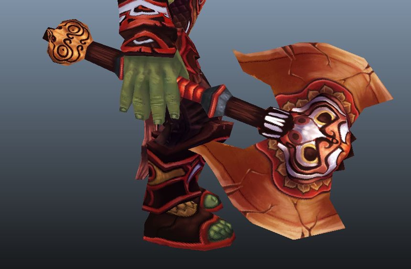 3d Orc Armor Masks Model