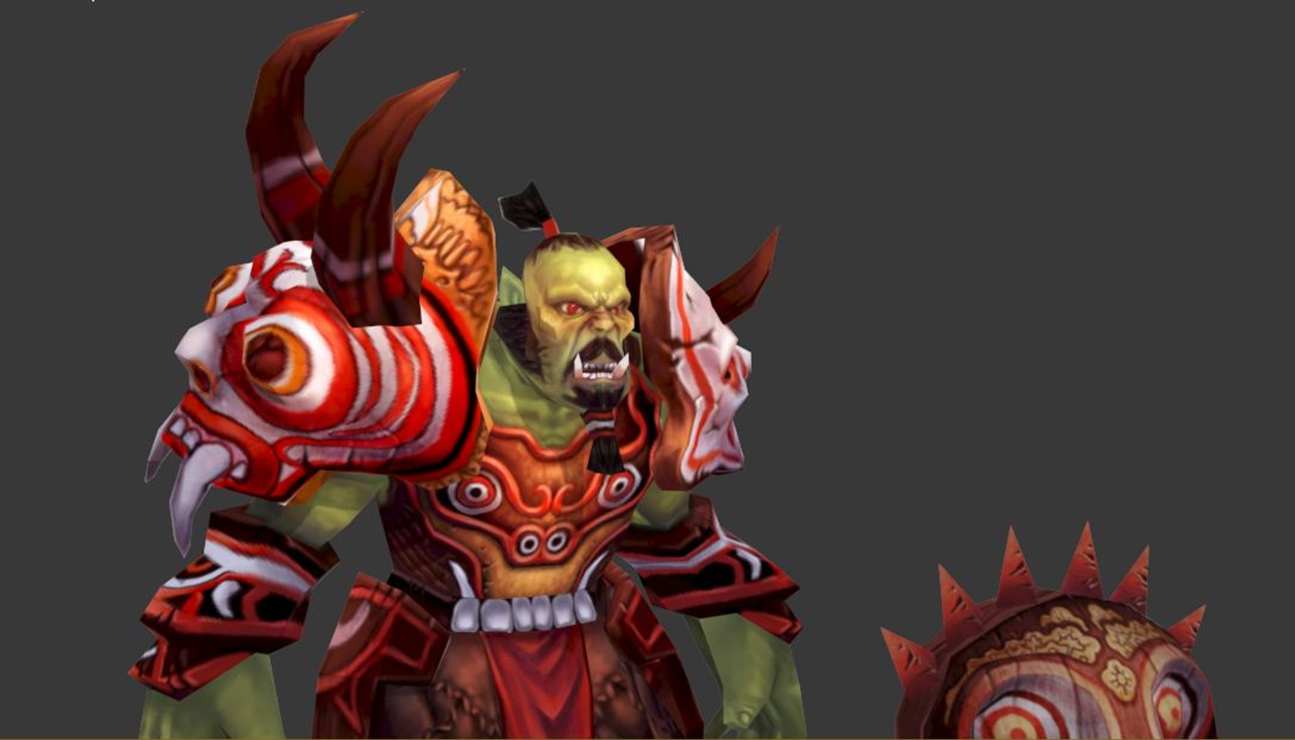 3d Orc Armor Masks Model
