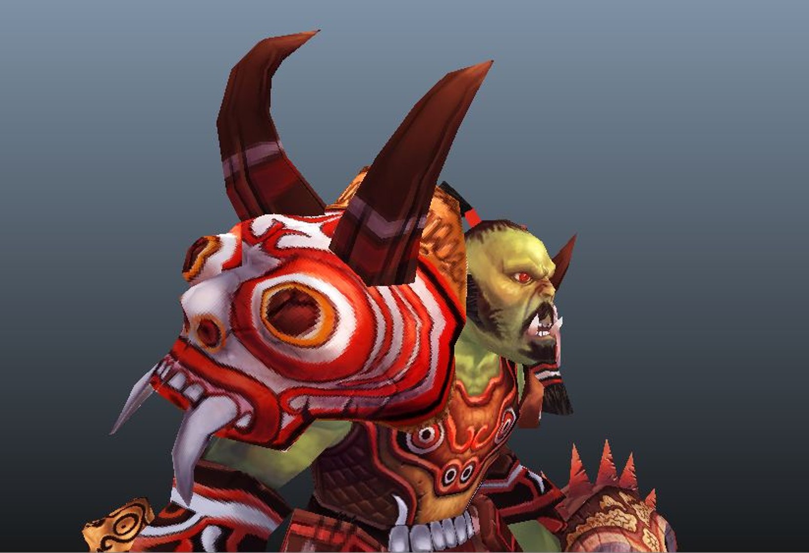 3d Orc Armor Masks Model