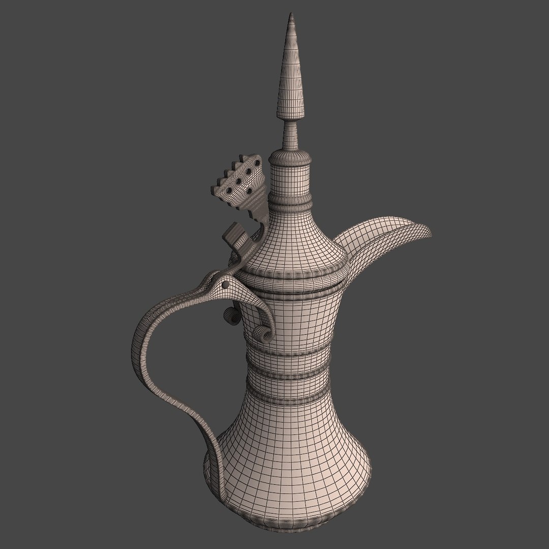 3D Model Arabic Teapot - TurboSquid 1050762