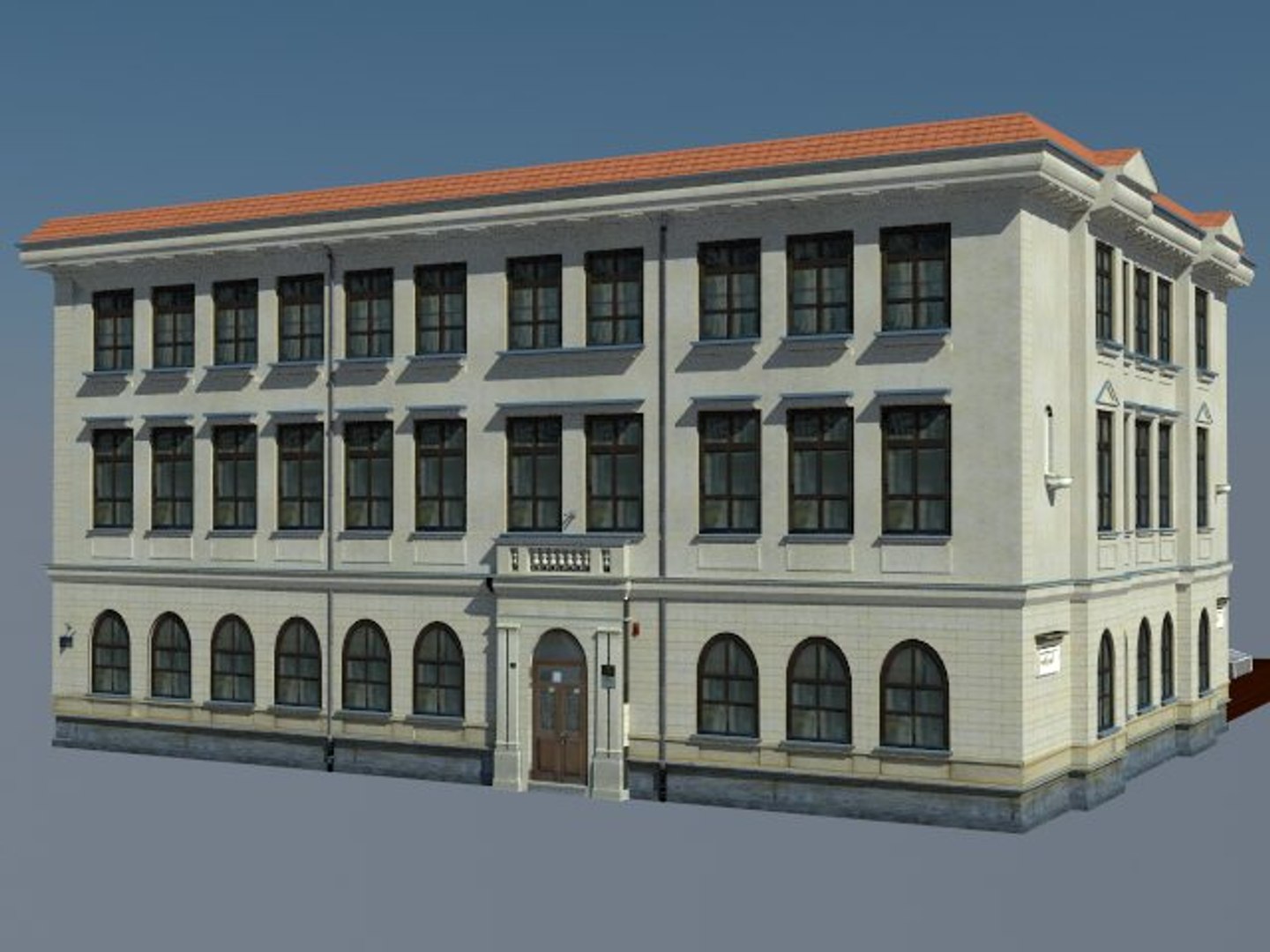 School Zagreb 3d Max