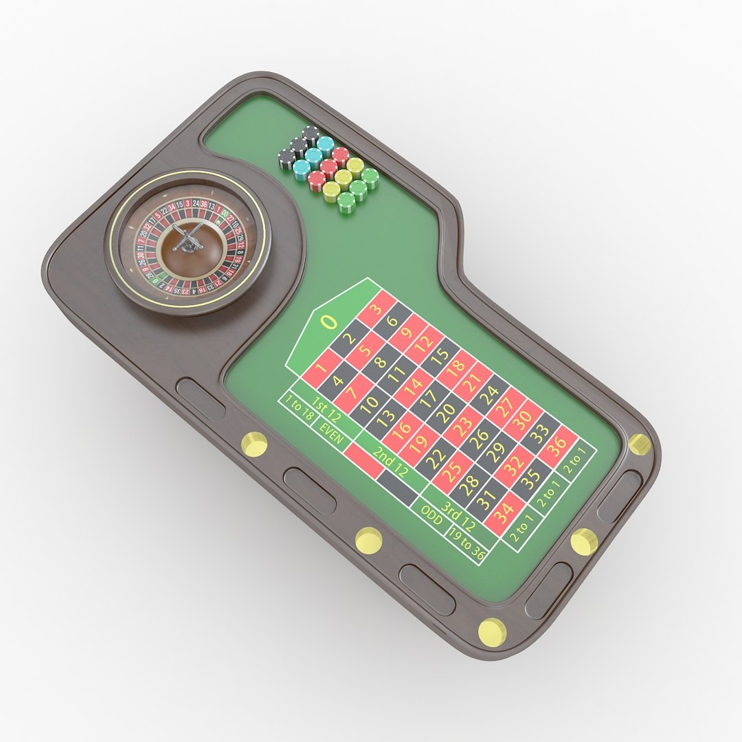 3D Roulette Table - TurboSquid 1331855