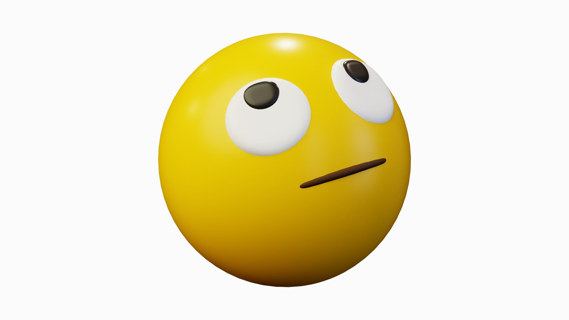 Free 3D Rolling Eyes Up Face Emoticon Emoji Or Smiley Model ...