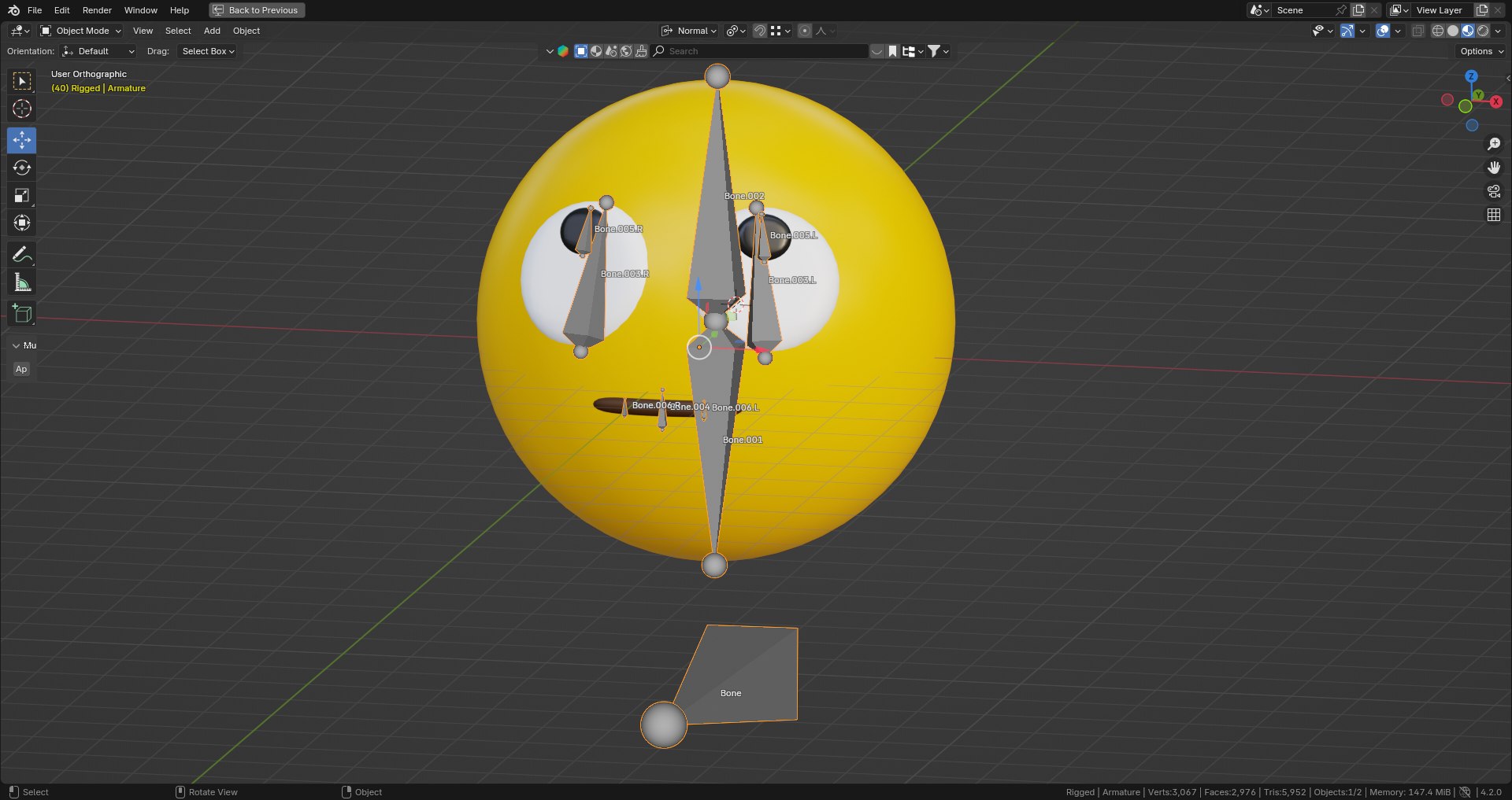 Free 3D Rolling Eyes Up Face Emoticon Emoji Or Smiley Model ...