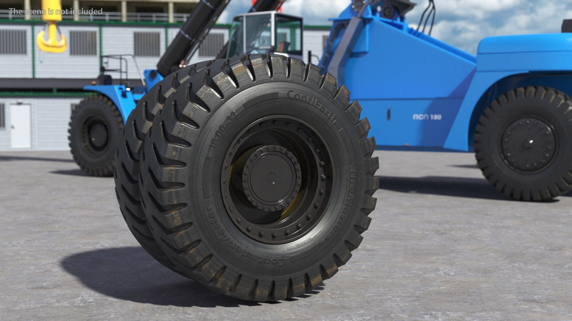 Heavy Duty Wheel For Reachstackers 3D - TurboSquid 2292238