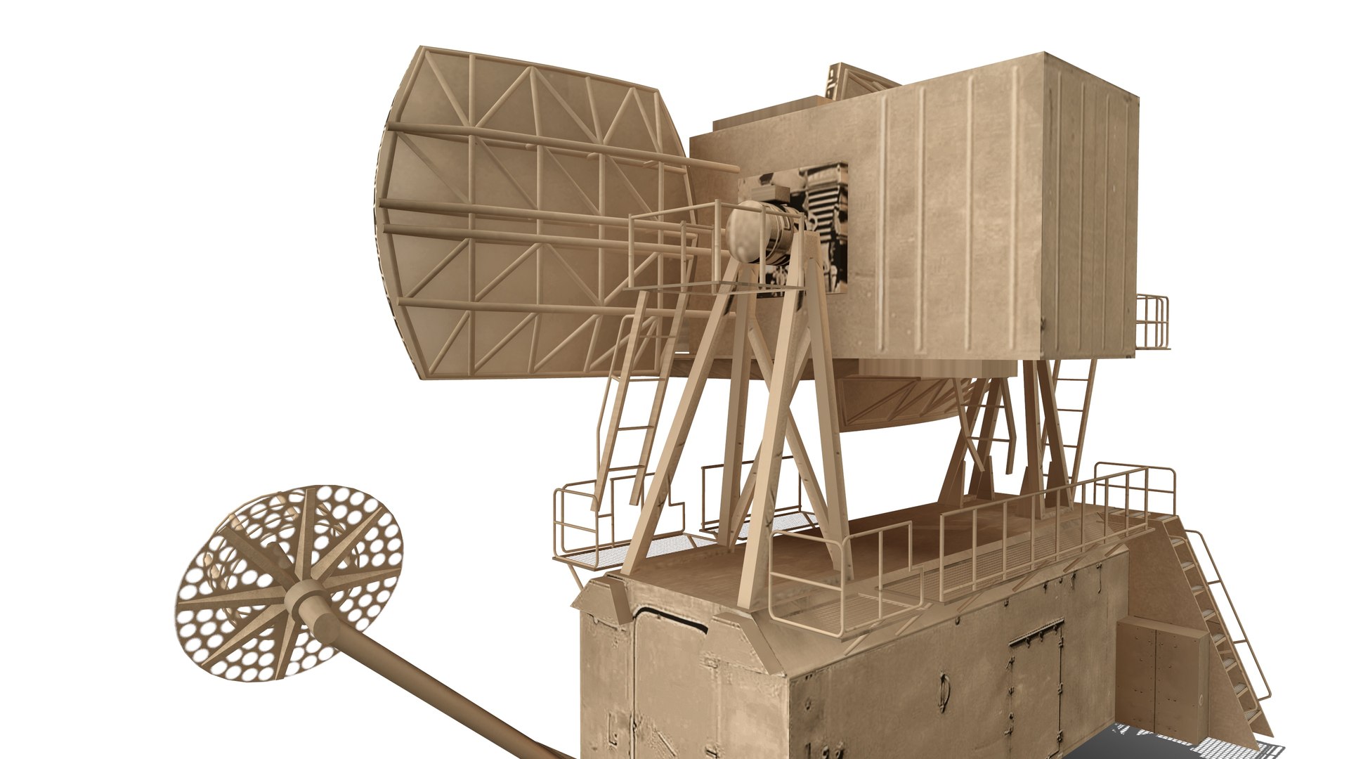 3D SA-5 SQUARE PAIR Radar - TurboSquid 2002791