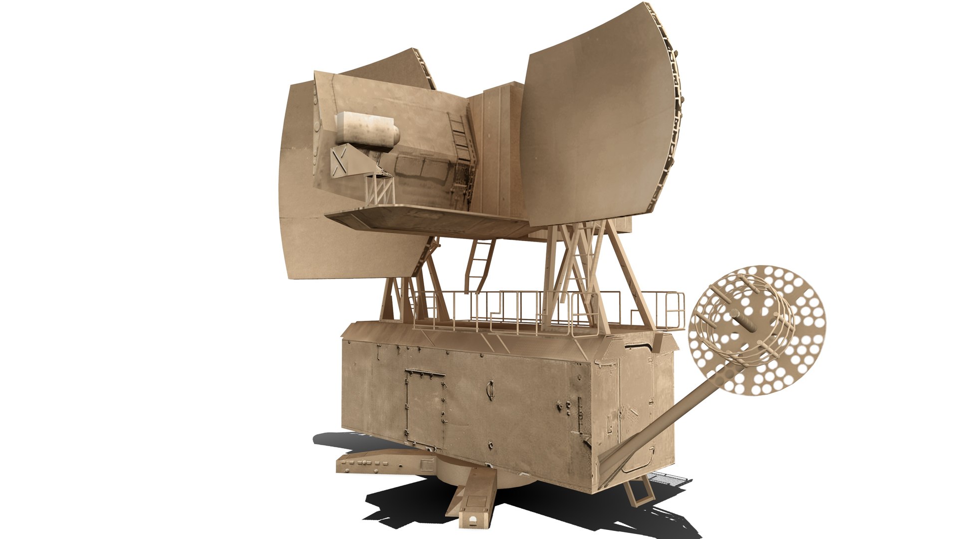 3D SA-5 SQUARE PAIR Radar - TurboSquid 2002791