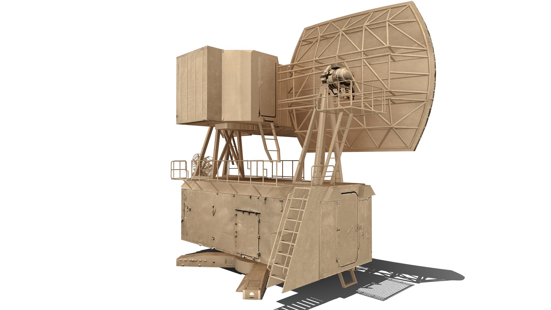 3D SA-5 SQUARE PAIR Radar - TurboSquid 2002791