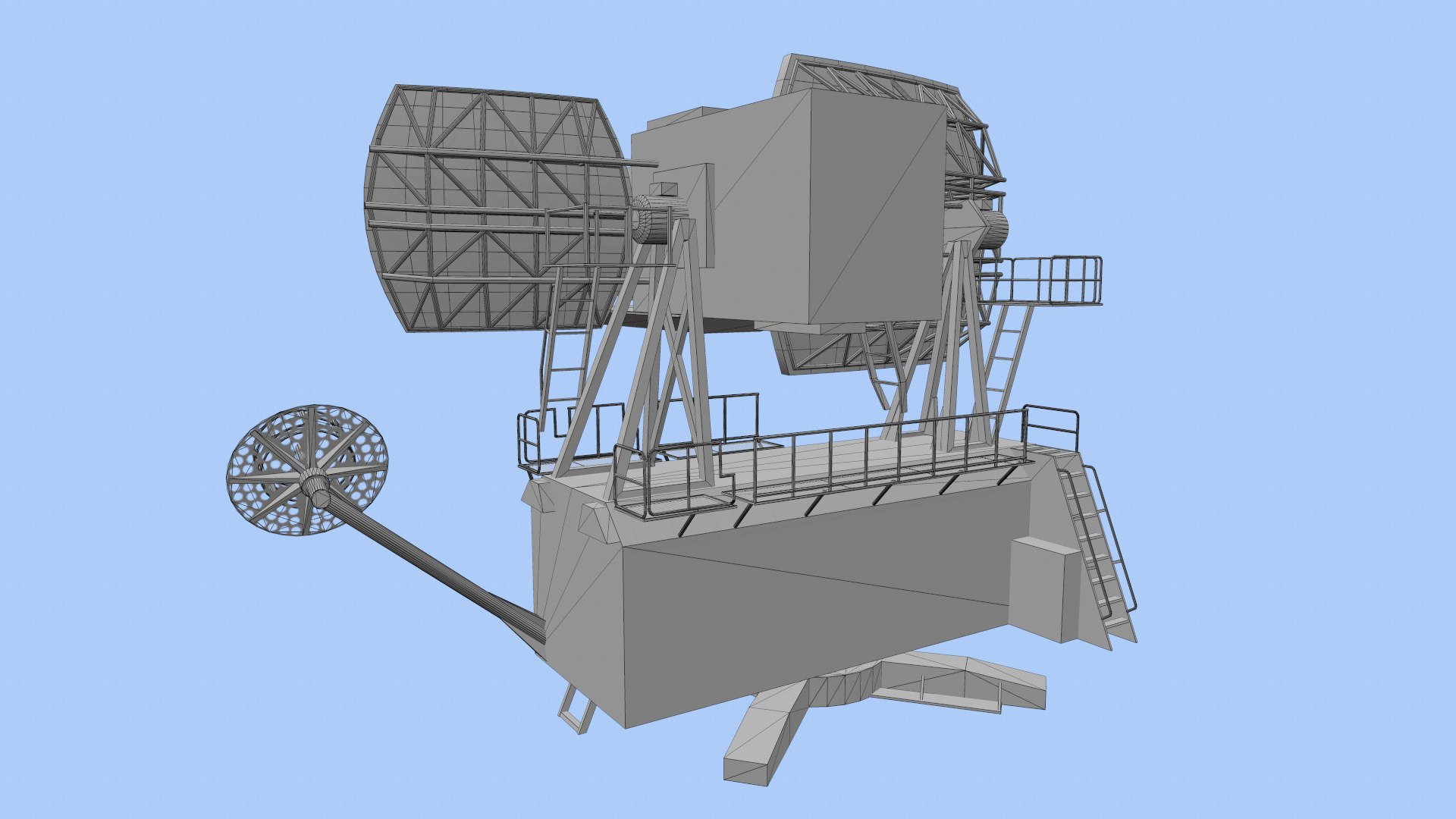 3D SA-5 SQUARE PAIR Radar - TurboSquid 2002791