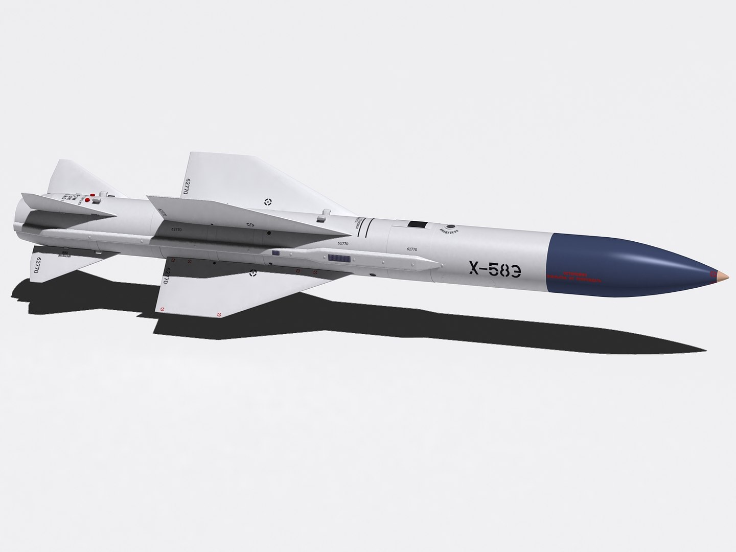 Kh-58e Missile 3d Max