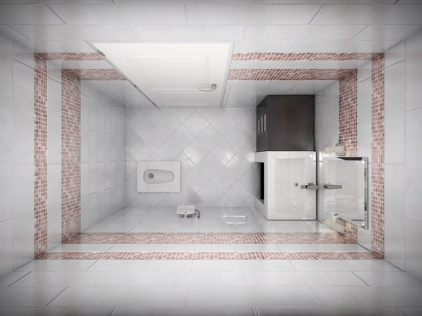 3d wc scene interior complete