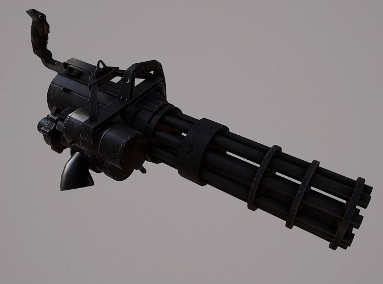 Minigun Gun 3d Model