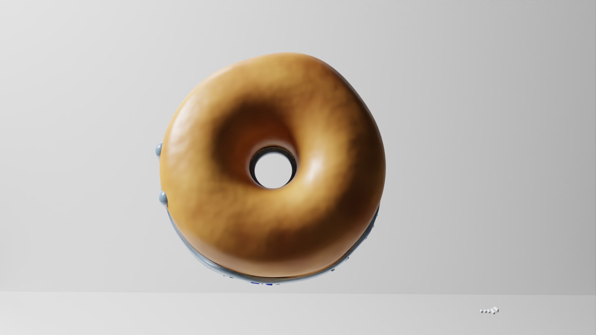 3D Donut Blue 3D Model - TurboSquid 2057560