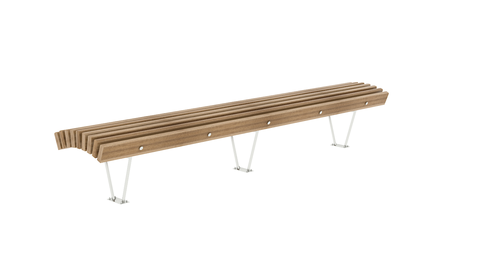 Wooden Curve Bench 3D Model - TurboSquid 1264479
