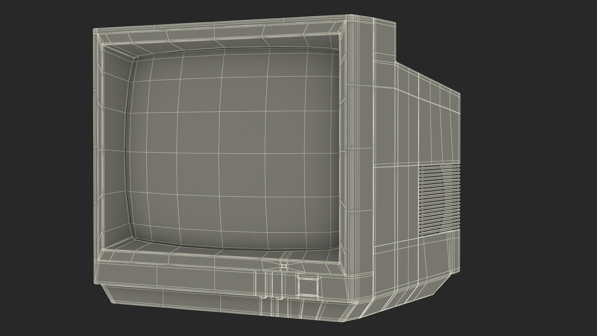 Old CRT Computer Monitor Display Model - TurboSquid 2059880