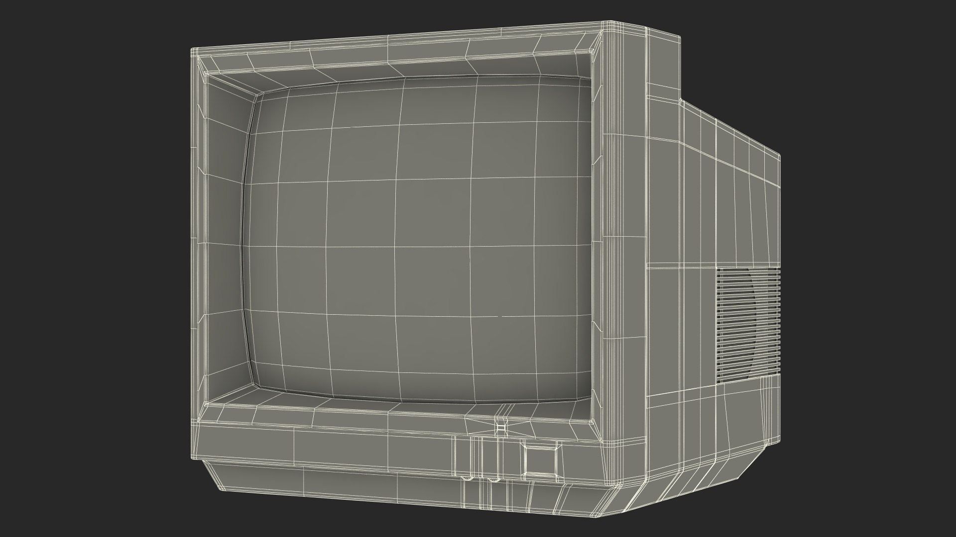 Old CRT Computer Monitor Display Model - TurboSquid 2059880