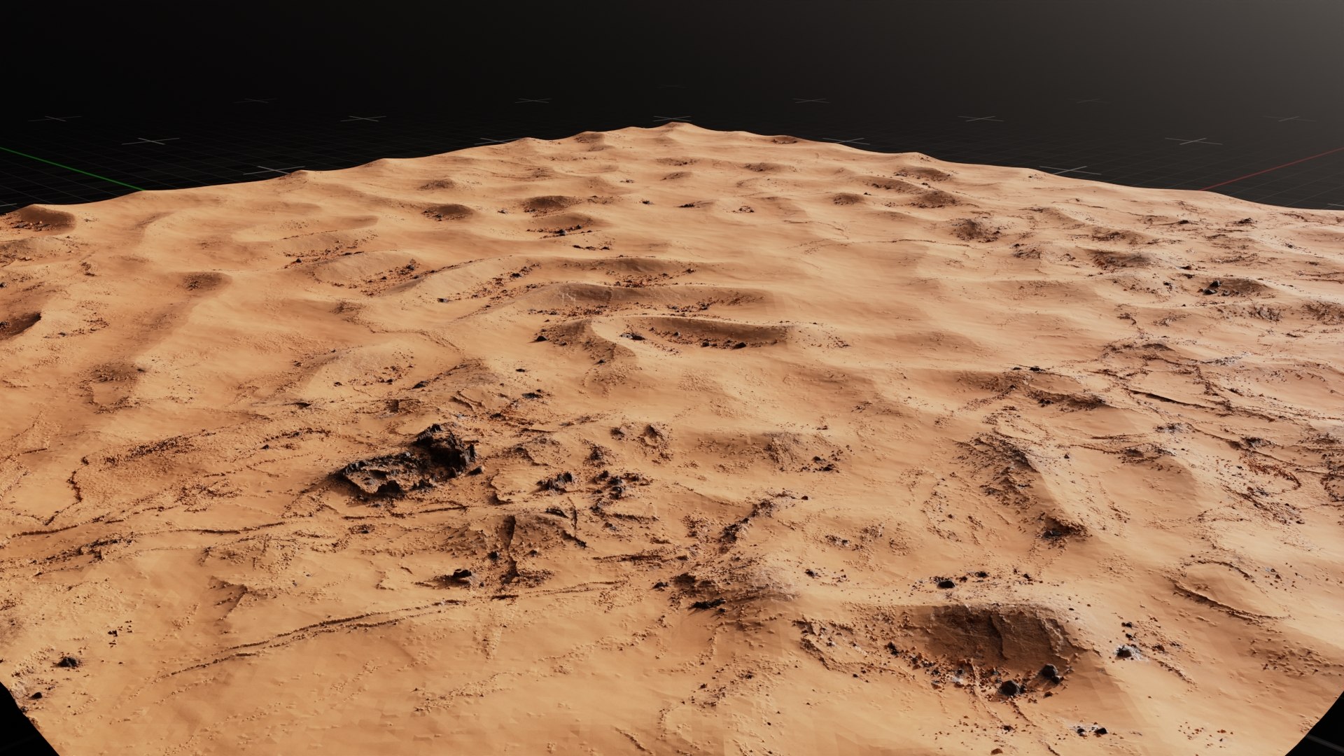 3D Mars Dunes Terrain 5 Model - TurboSquid 2272645