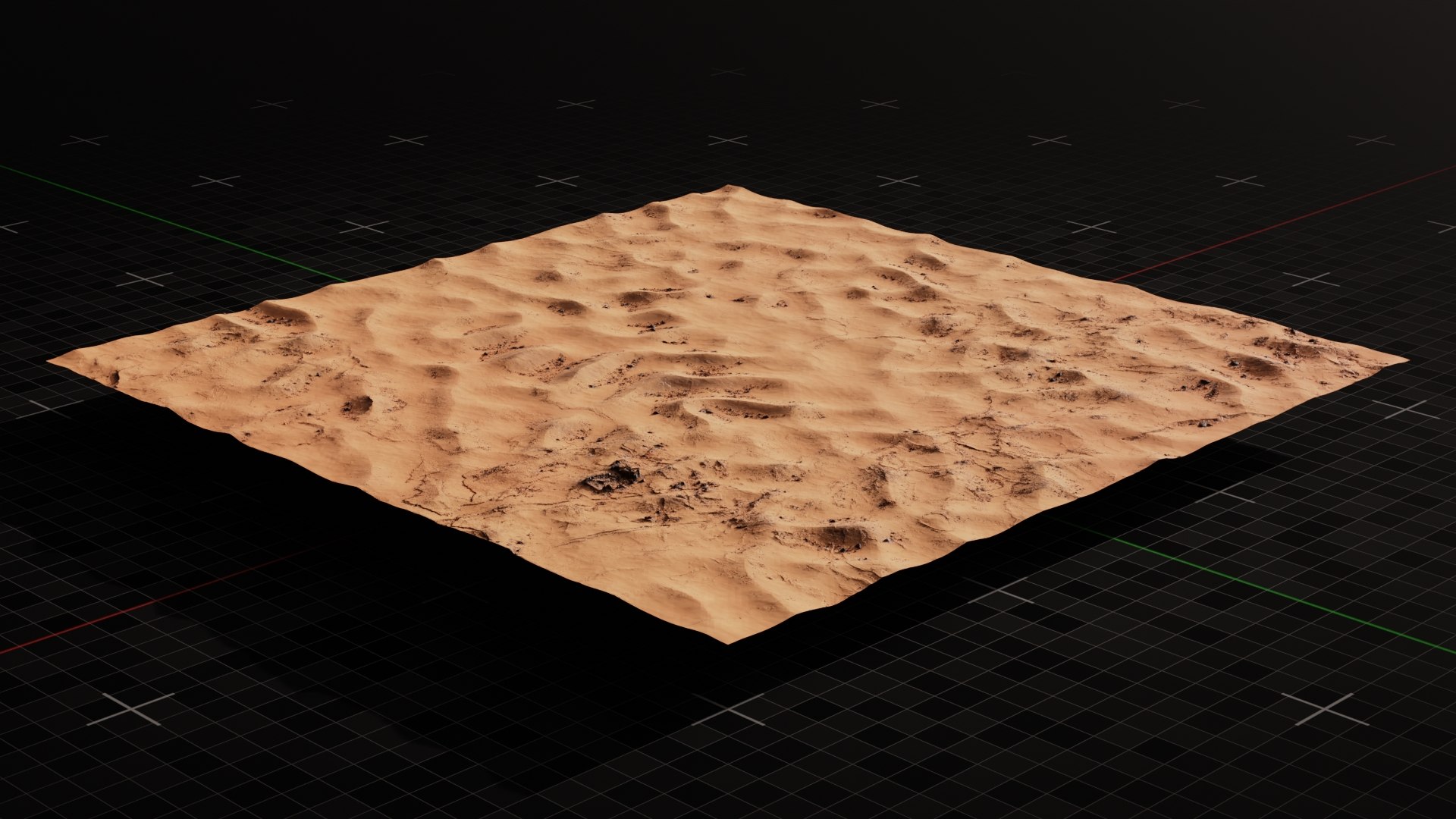 3D Mars Dunes Terrain 5 Model - TurboSquid 2272645