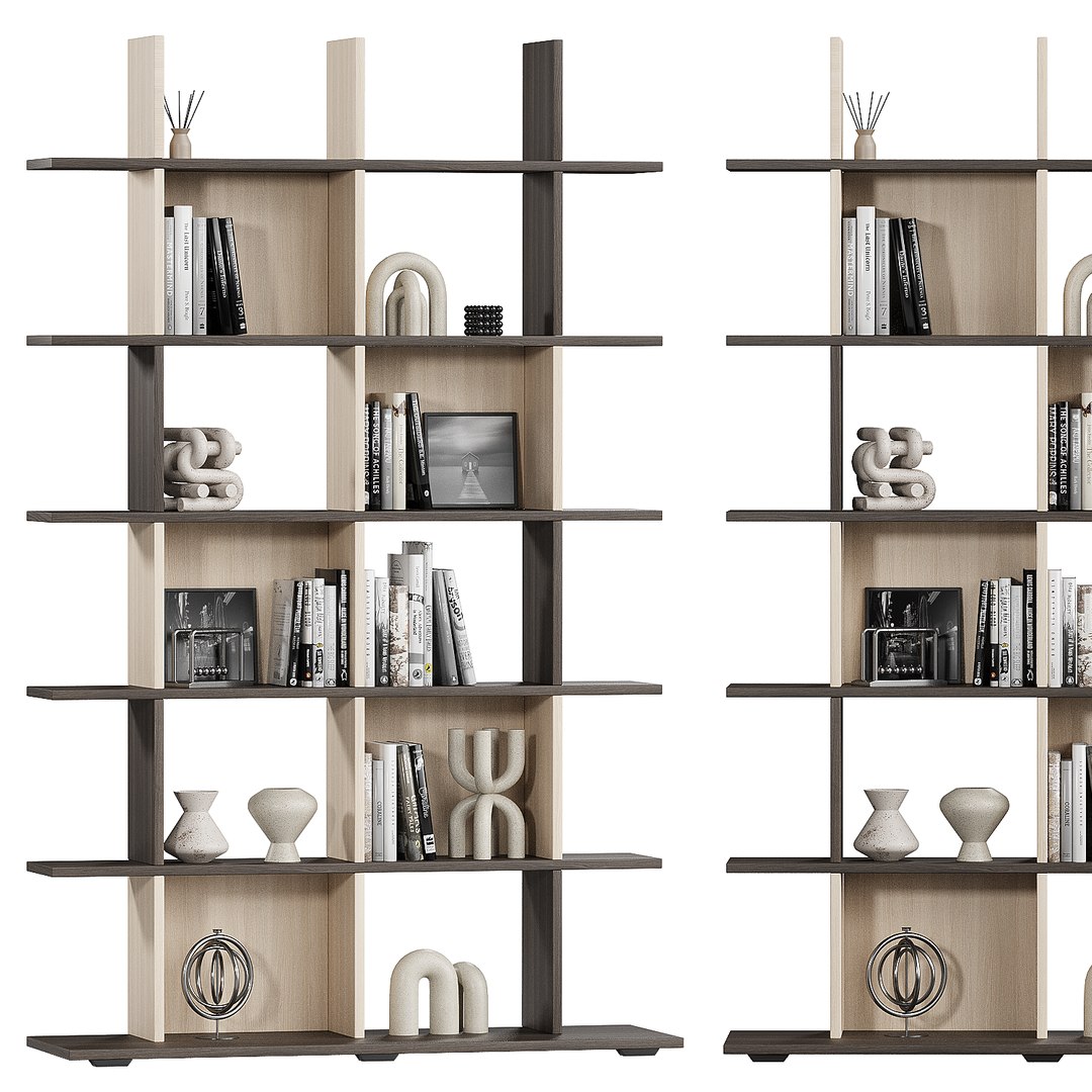 3D Bookcase 017 - TurboSquid 2203479