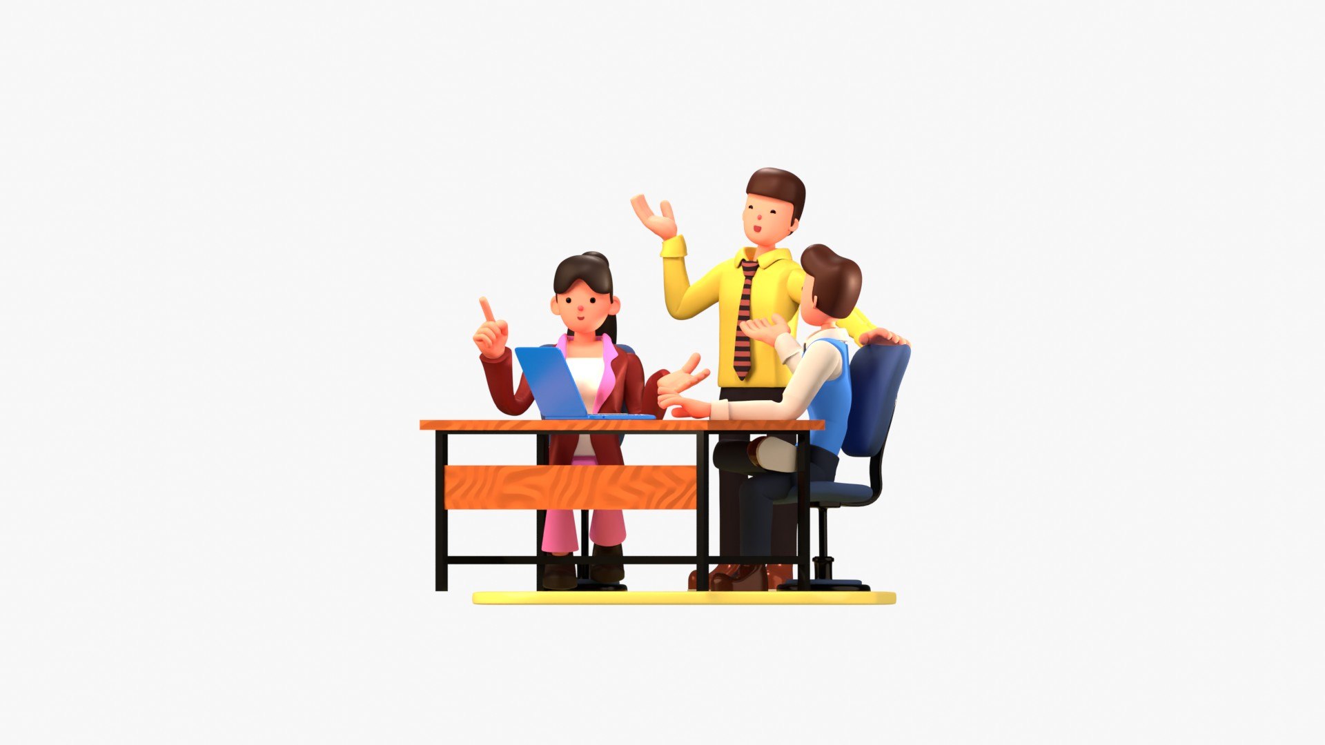 3D Business Team Model - TurboSquid 2247279