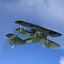 Supermarine Walrus Biplane 3d Max