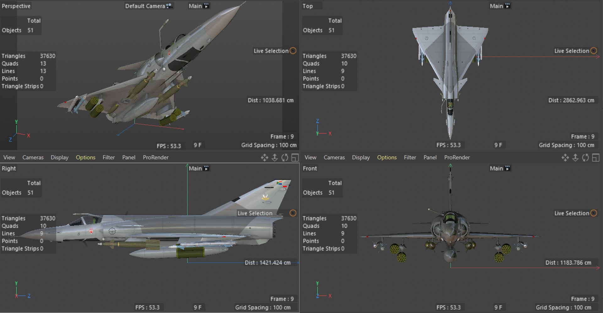 3D Atlas Cheetah C South African Airforce - TurboSquid 1850813