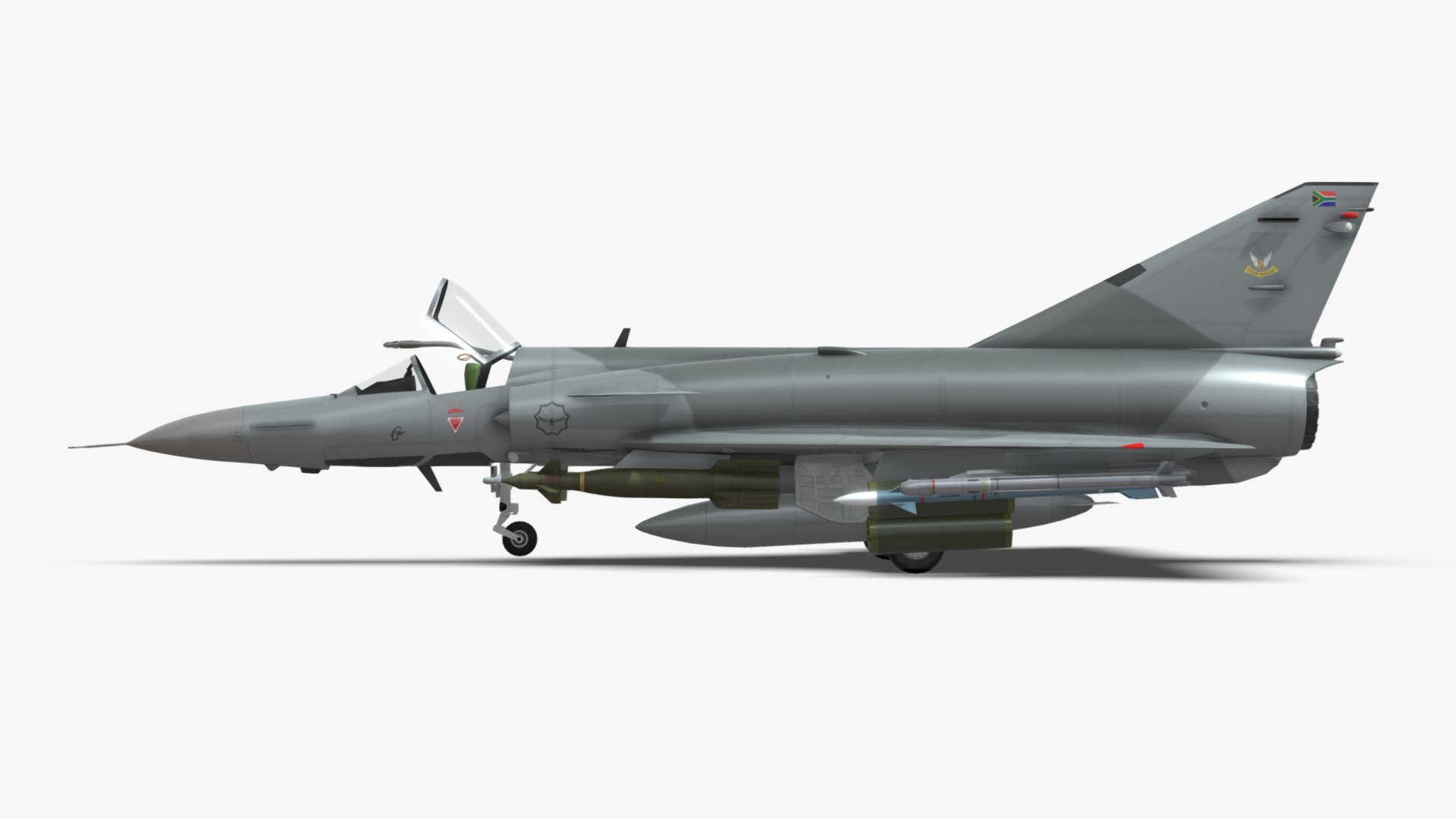 3D Atlas Cheetah C South African Airforce - TurboSquid 1850813