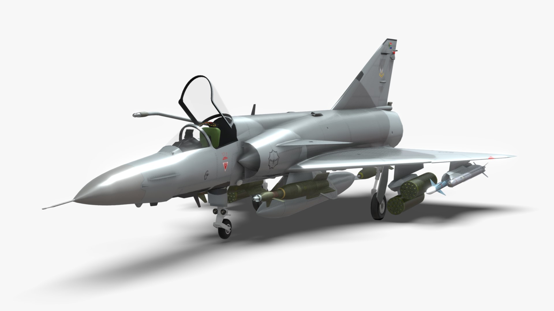 3D Atlas Cheetah C South African Airforce - TurboSquid 1850813