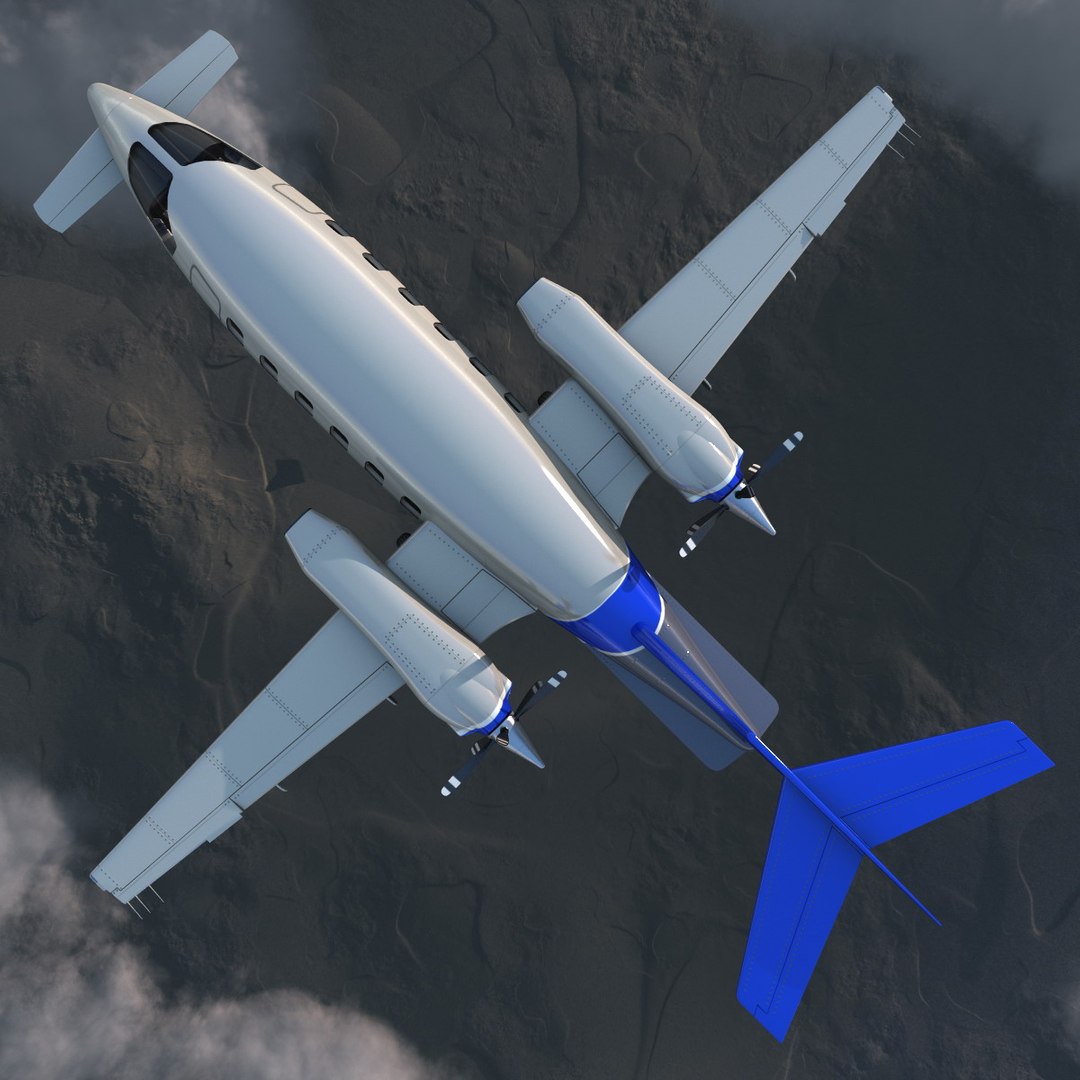 3d model piaggio p180 avanti aircraft