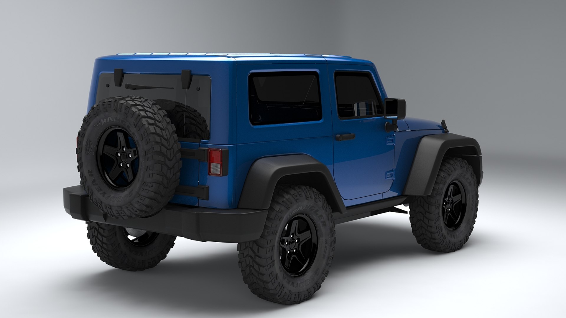3d Jeep Wrangler Rubicon