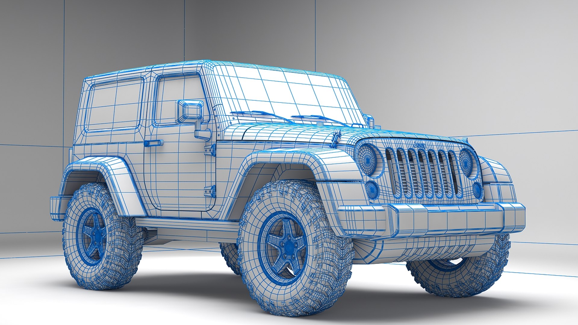 3d Jeep Wrangler Rubicon