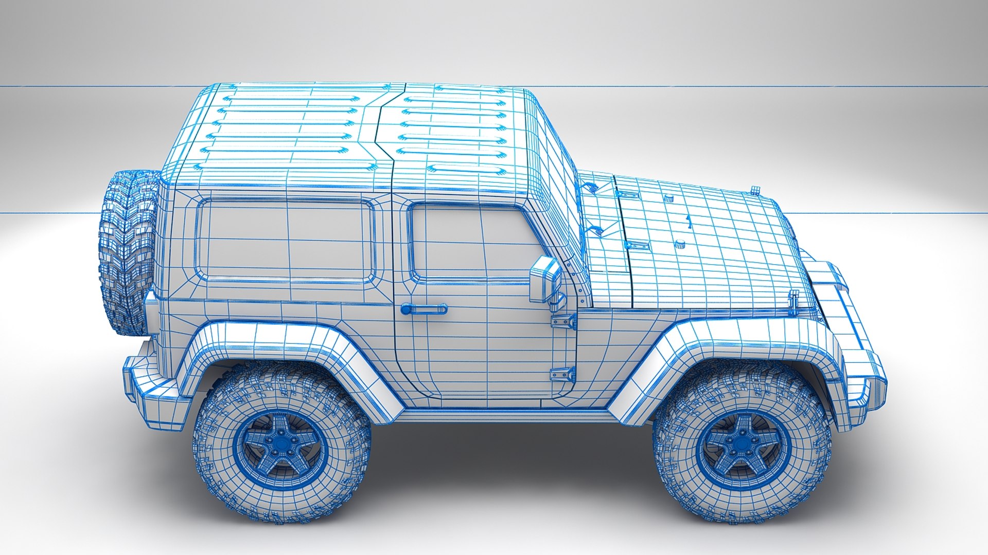 3d Jeep Wrangler Rubicon
