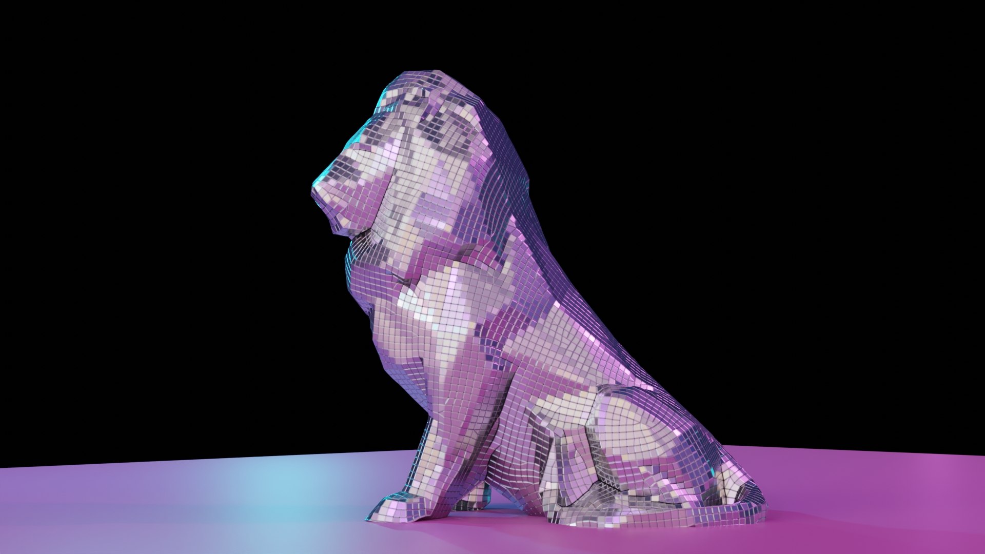 3D 4 Disco Animals Figure Model - TurboSquid 2099140