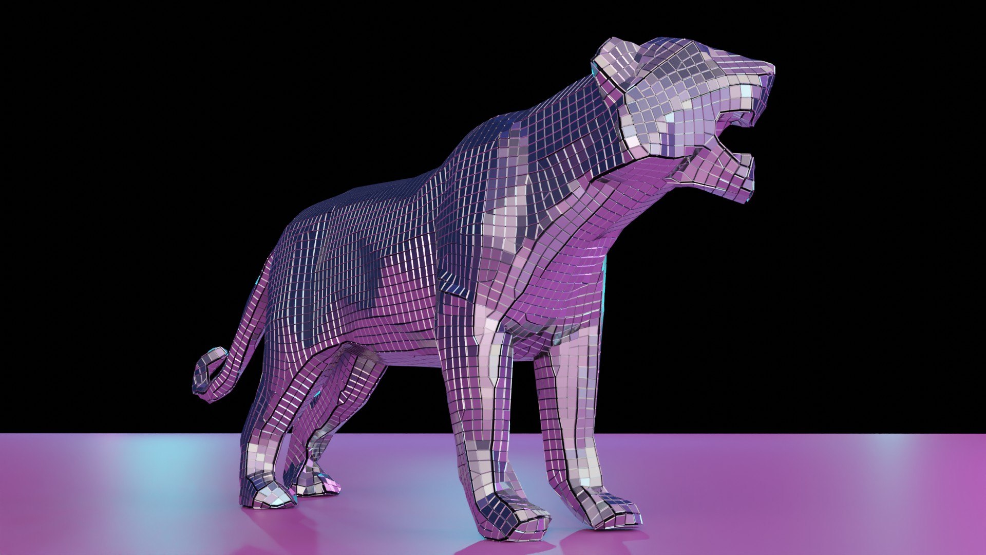 3D 4 Disco Animals Figure Model - TurboSquid 2099140
