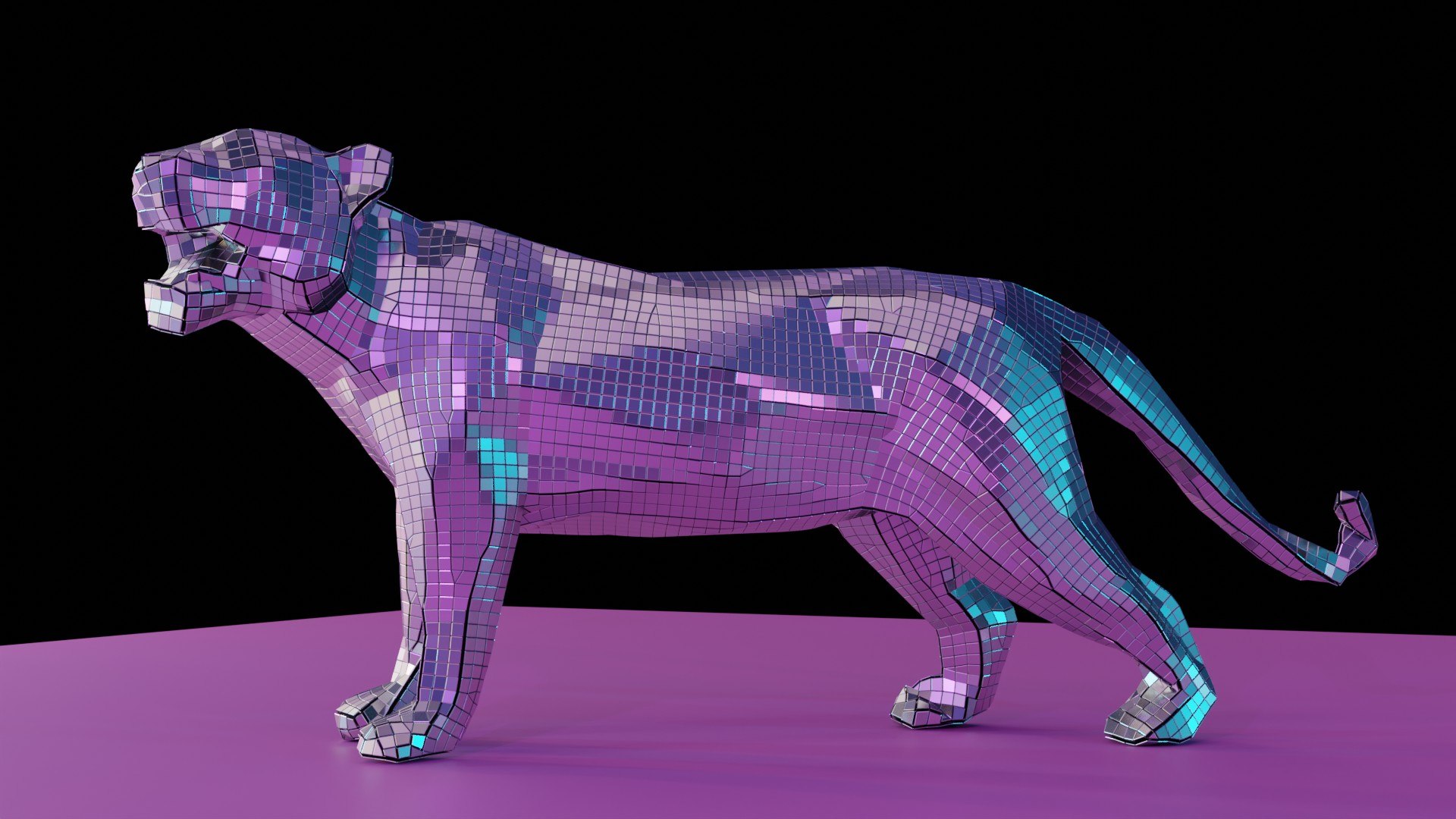 3D 4 Disco Animals Figure Model - TurboSquid 2099140
