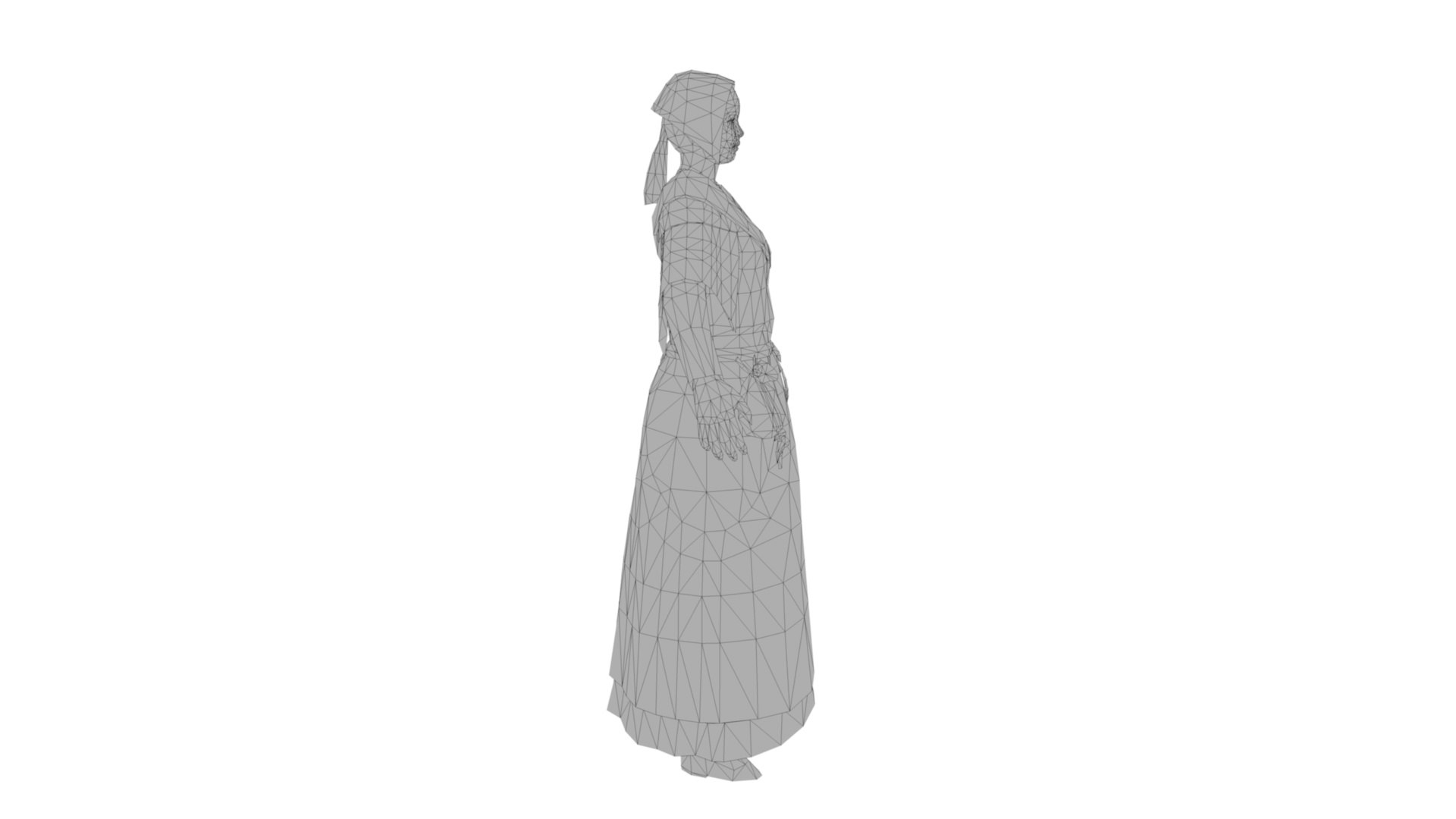 3d Female Cartoon Character Turbosquid 2011896