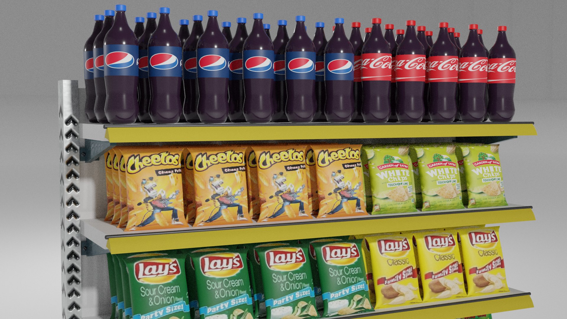 Supermarket Shelf 3D - TurboSquid 1973640