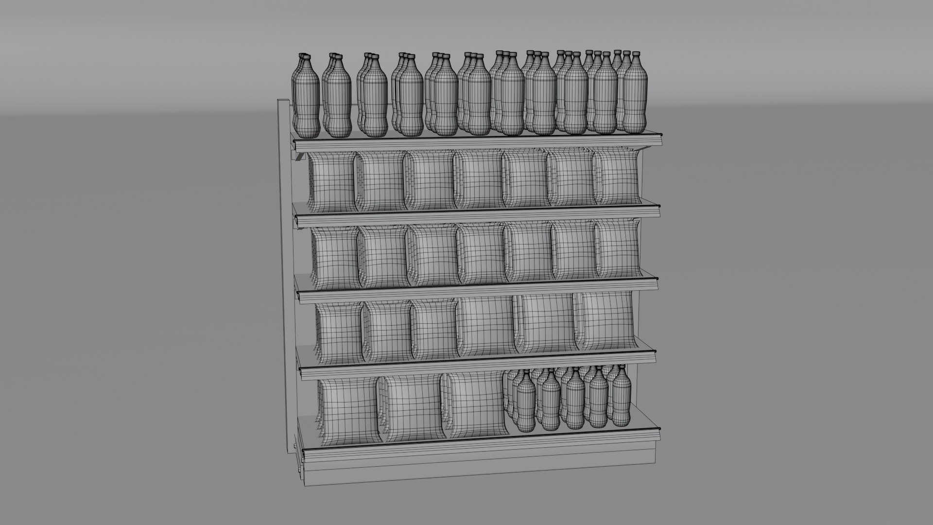 Supermarket Shelf 3D - TurboSquid 1973640