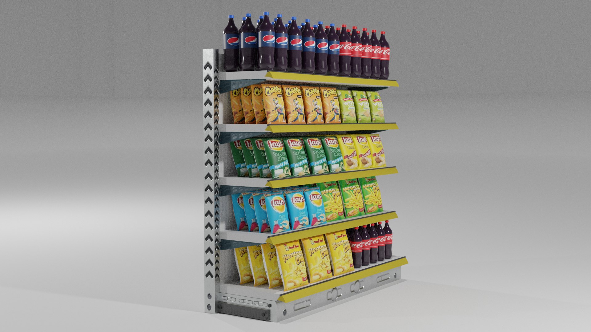 Supermarket Shelf 3D - TurboSquid 1973640