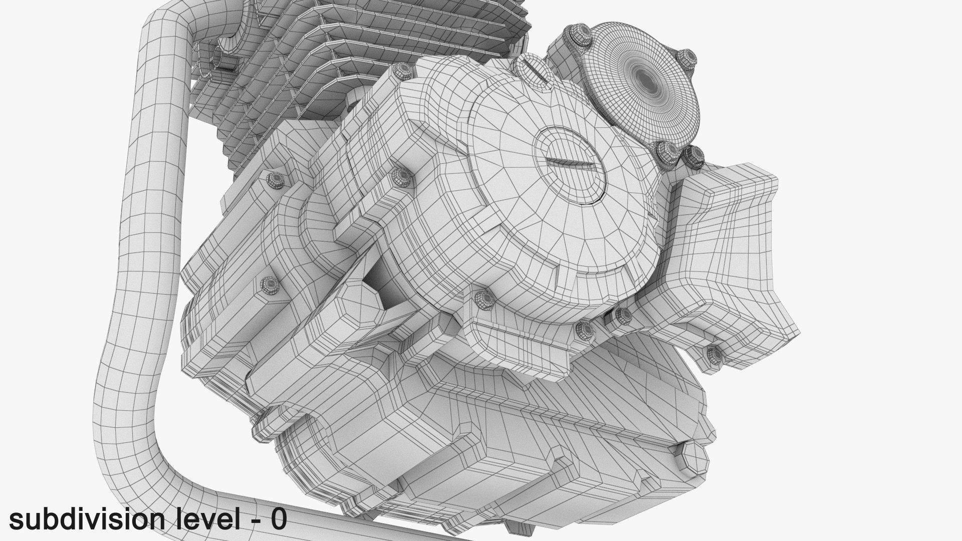 3D Motorcycle Engine - TurboSquid 1531686